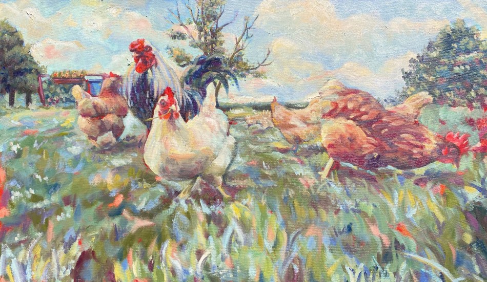 Jen Yang: Jurassic Chicken Art – Bitchin' Chickens