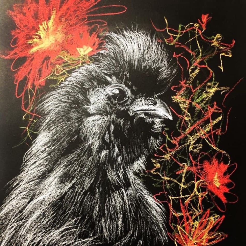 Jen Yang: Jurassic Chicken Art – Bitchin' Chickens