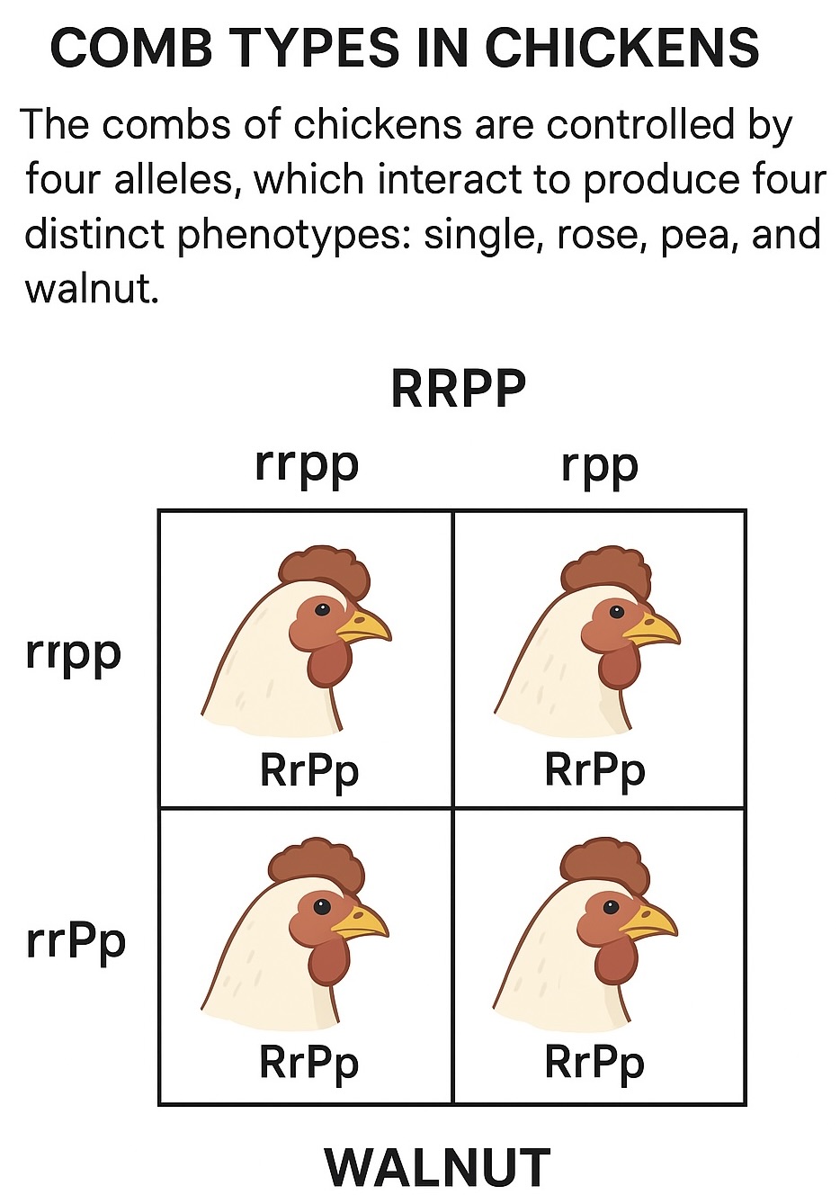 The Genetics of Chicken Combs: What Those Crowns Reveal – Bitchin' Chickens